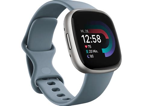 Fitbit Versa 4 Smartwatch Aluminium Elastomer Sl Waterfall Blue