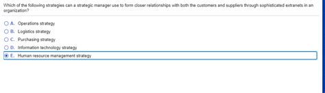 Solved Which Of The Following Strategies Can A Strategic