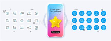 Wallet Payment Method And Trade Chart Line Icons For Web App