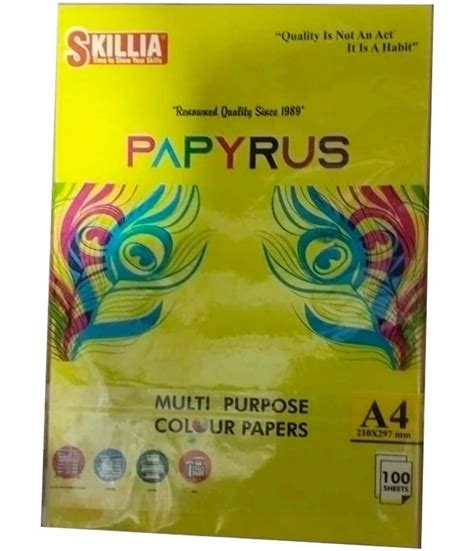 A4 Wood Pulp Multi Purpose Colour Paper Gsm 100 Gsm Paper Size 30 X 42 Cm At ₹ 70 Pack In Patna