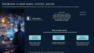 Introduction To Smart Meters Overview Comprehensive Guide On IoT Enabled IoT SS PPT Sample
