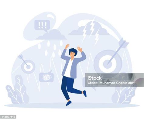 정신 건강 개념 불안 가족 심리학 어린이 치료 공황 발작 소셜 네트워크 평면 벡터 현대 그림 가족에 대한 스톡 벡터 아트 및 기타 이미지 Istock