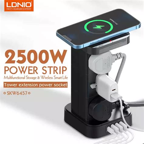 Ldnio Tower Power Socket Skw Tech Den Smartwatch Gadget Shop In Bangladesh