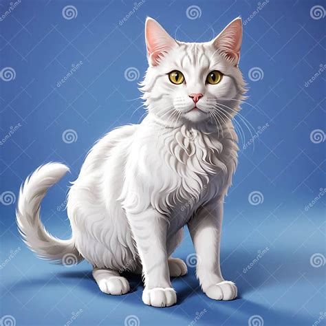 Cute Cat 3d Rendered Illustration Generative Ai Stock Illustration