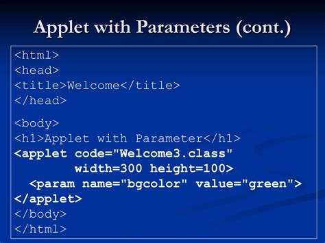 Ppt Applets Powerpoint Presentation Free Download Id1399055