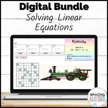 Solving Linear Equations DIGITAL Activity Bundle Distance Learning