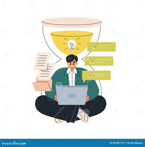 Time Management And Productivity Concept Multitasking Business Man Organizing Work Meeting