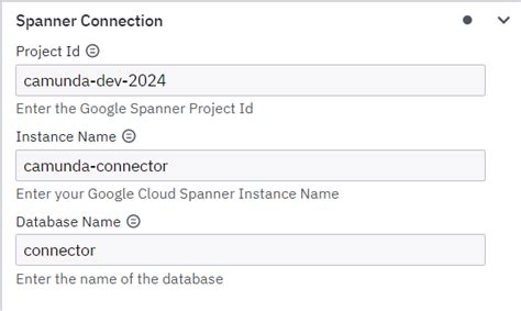 Gcp Cloud Spanner Database Connector Camunda Marketplace
