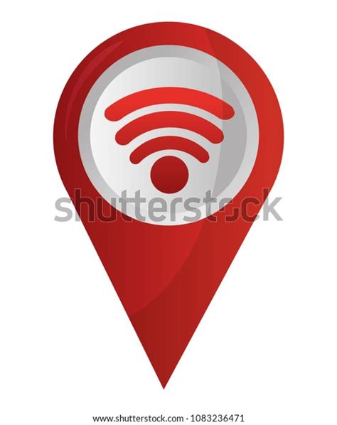 Map Pointer Navigation Internet Wifi Signal Stock Vector Royalty Free