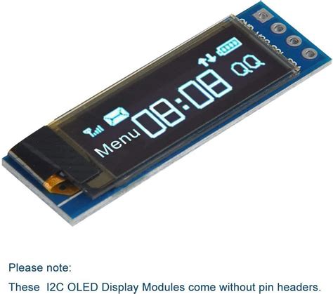 DollaTek 2Pcs I2C OLED Display Module 0 91 Inch I2C 1306 OLED Display Module Blue I2C OLED