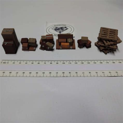 Scenery Model Trains Ho 1 X Freight Crates Big Crates Pallets Combo X 10 Pack For Sale In