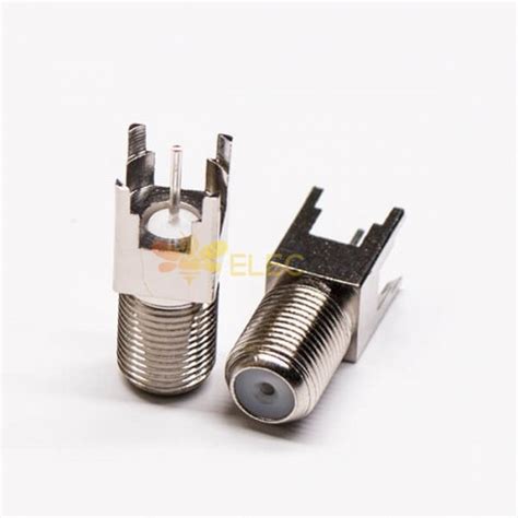 Elecbee F Connector Pcb Mount Straight Female Ohm For Pcb