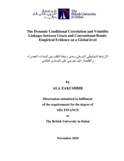 The Dynamic Conditional Correlation And Volatility