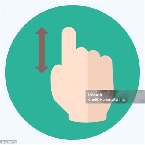 Ikon Vertical Scroll 1 Gaya Datar Ilustrasi Sederhana Stroke Yang Dapat Diedit Ilustrasi Stok