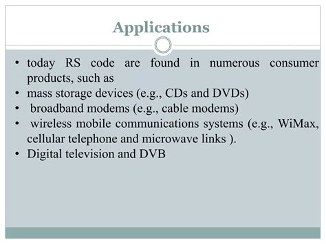 Reed Solomon Encoder And Decoder Ppt