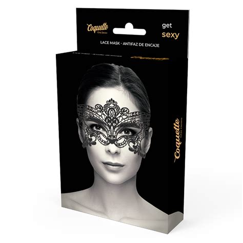 Coquette Chic Desire Lace Mask Black