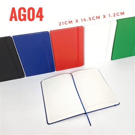Jual AG04 Agenda Kulit A5 Buku Catatan Notebook Hitam Jakarta Utara Quality Promosi QP