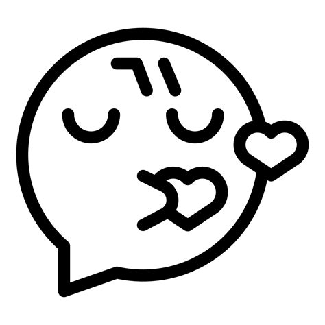 Speech Bubble Blowing Kisses With Hearts Emoji Expressing Love 47787038