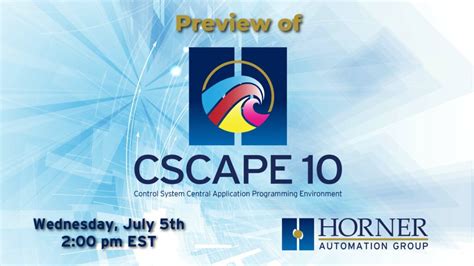 Preview Of Cscape 10 Horner Automation