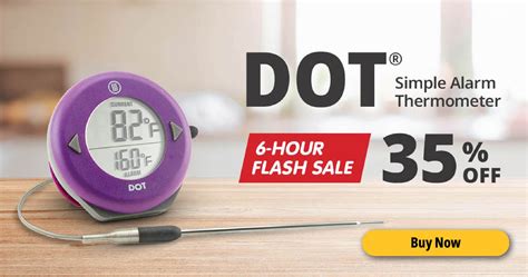 6 Hour Flash Sale… 35 Off Thermoworks Dot Thermometer Bbq Finds