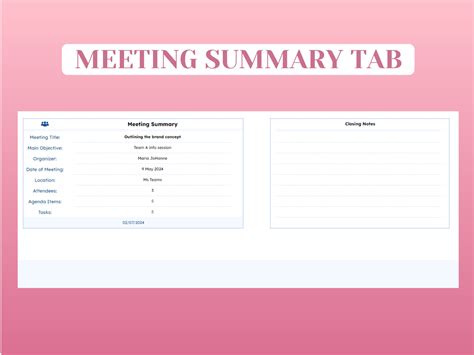 EDITABLE Weekly Meeting Notes Google Sheets Meeting Agenda Minutes And Action List