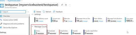 how to get messages from azure service bus queue in view cshtml in