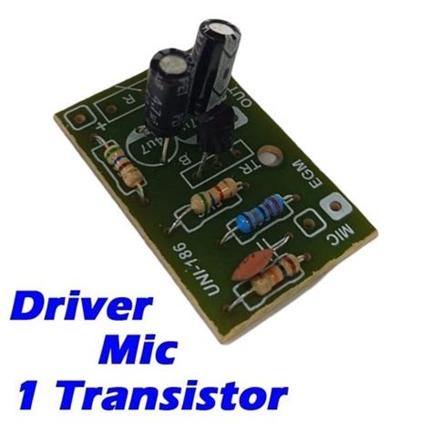 Jual Kit Pre Amp Mic Driver Mic 1 Transistor 5 12vdc Sinyal Mic