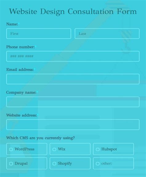 Free Website Update Request Form Template 123formbuilder