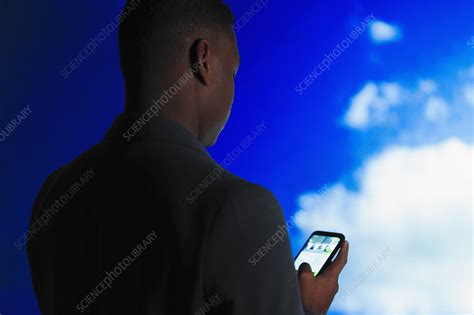 Businessman Using Smart Phone Stock Image F0274444 Science Photo Library