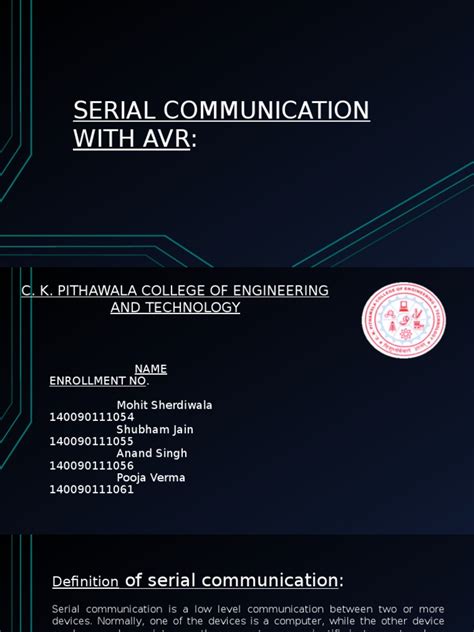 Serial Communication With Avr Pdf Electronic Engineering Computer