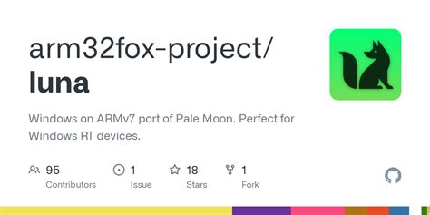 Github Arm32fox Project Luna Windows On Armv7 Port Of Pale Moon