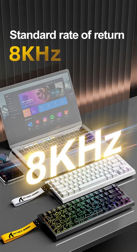 Attack Shark X68he Eesports Magnetic Axis Keyboard With Streamlined Configuration Low Latency