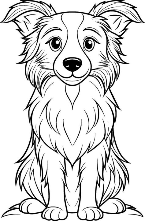 Border Collie Coloring Page Free 2025