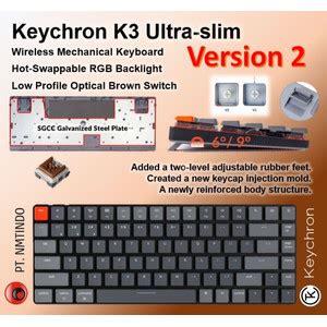 Jual Keychron K Version Hot Swappable RGB Backlight Optical Brown Switch Jakarta Selatan