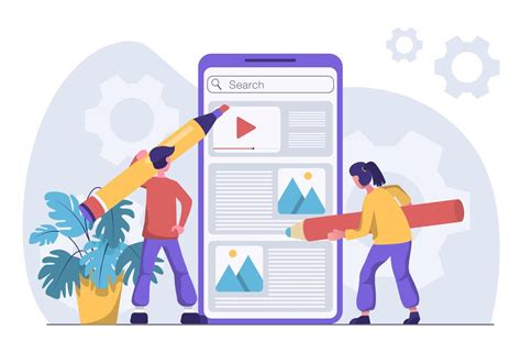 Ui Ux Design Designers Develop Web Page Design 17205782 Vector Art At