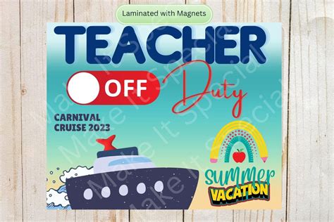 Carnival Cruise Door Decorations Teacher Door Sign Carnival Cruise