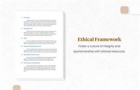 School Athletic Program Non Discrimination Policy Template In Word Pdf