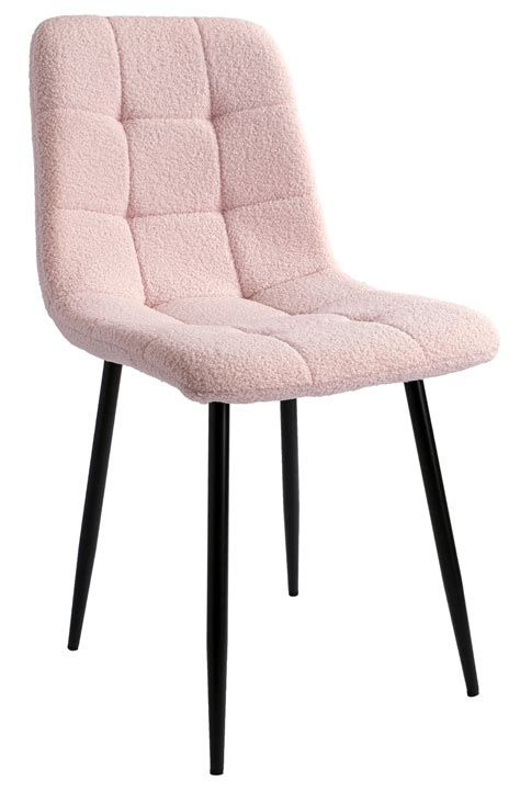 Krzesło Denver Teddy Boucle Różowe Ehokery Pl Tanie Hokery Krzesła Fotele