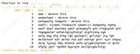 How To Delete First X Records Using IBM I SQL Nick Litten IBM I AS ISeries Software Developer