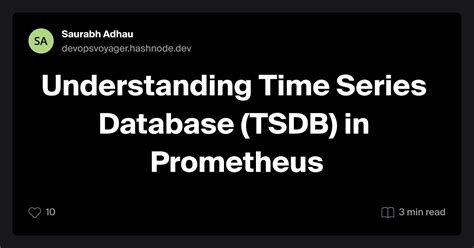 understanding time series database tsdb in prometheus