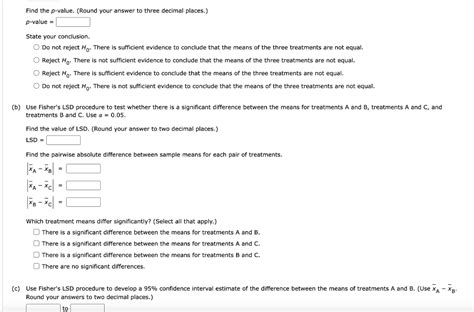 solved the following data are from a completely randomized