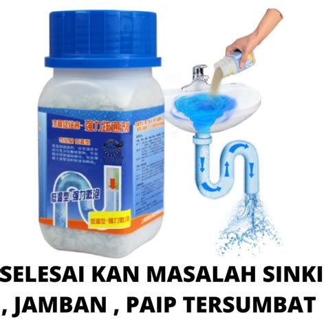[ready Stock] Pencuci Singki Dan Tandas Pipe Tersumbat Cepat Mudah Dan Mesra Suri Rumah Shopee