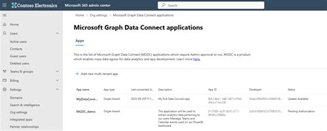 Autorisation De Lapplication Microsoft Graph Data Connect Microsoft Graph Microsoft Learn