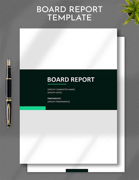 Free Board Report Templates Edit Online And Download