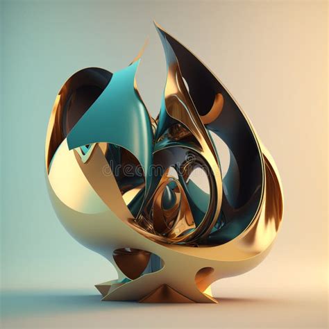 Futuristic Abstract Shape Generative Ai Stock Illustration Illustration Of Frame Element