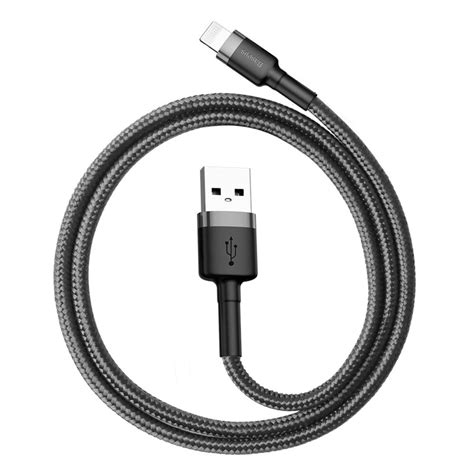 Baseus Cafule Usb A To Lightning Cable 0 5 M Svart Inskal