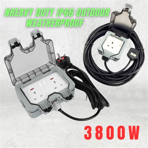 Outdoor Waterproof Trailing Extension Socket Heavy Duty Weatherproof Waterproof 50m 30m Shopee