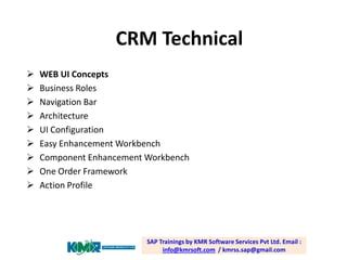 SAP CRM Technical Training PDF