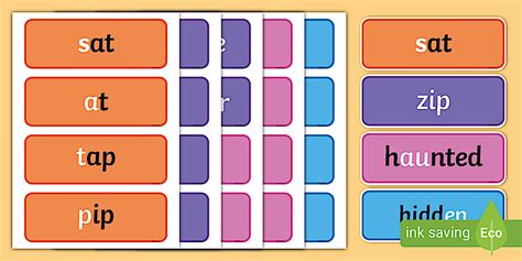 Editable Words With Grapheme Examples Phases 2 6 Cards