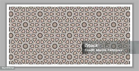 3d 종이 절단 또는 레이저 절단 패널 이슬람 아라비안 기하학적 패턴 멀티 레이어 벽 아트 타일 장식 패널 가정 장식 나무 조각 모로코 스타일 디자인 벡터 일러스트 레이 션